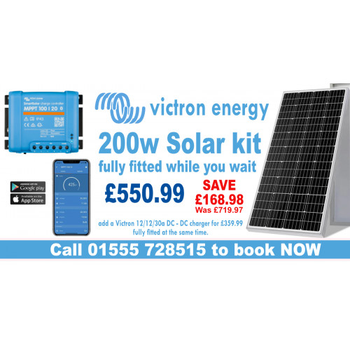 VICTRON 200w MPPT SOLAR KIT